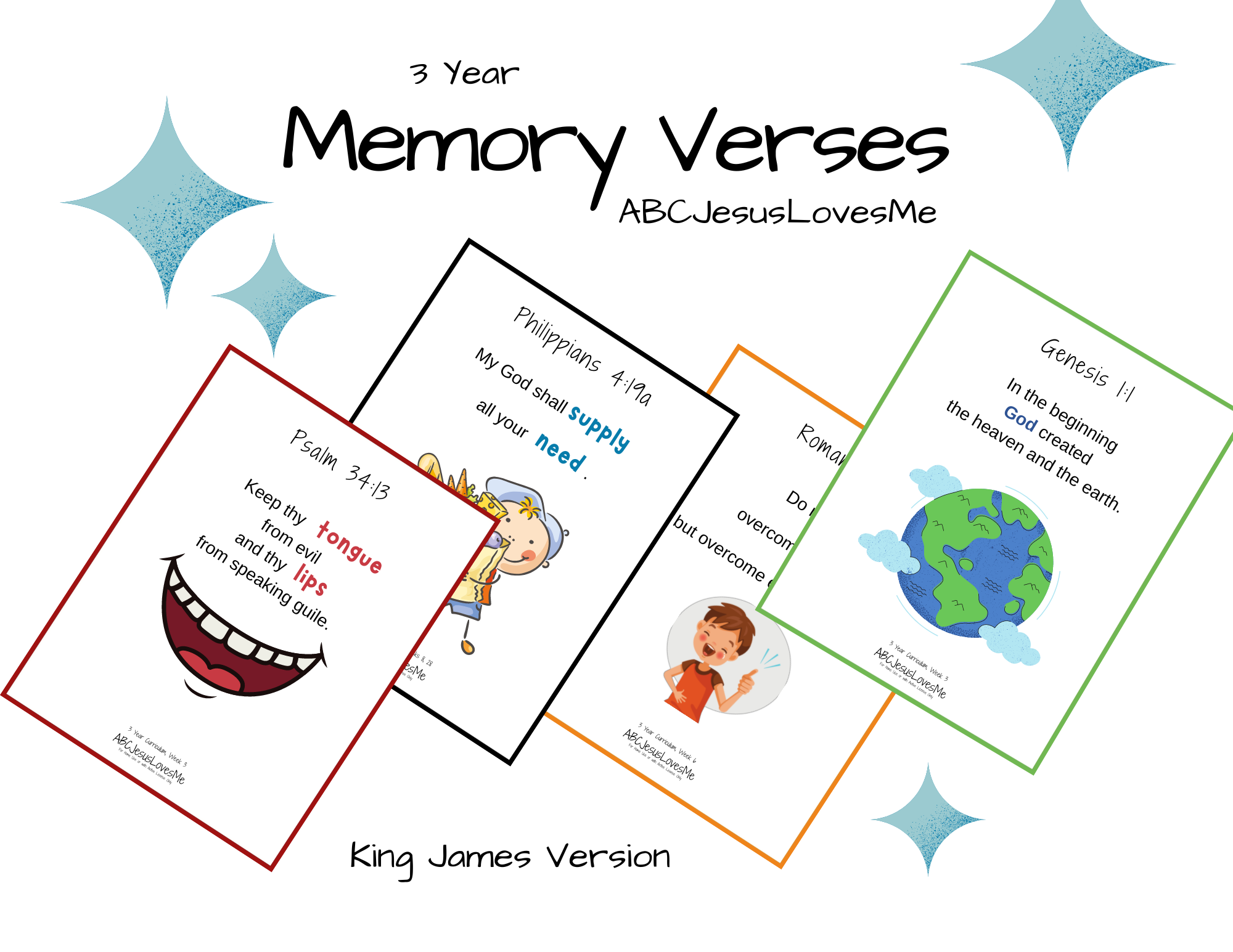 Memory Verse Packets | ABCJesusLovesMe